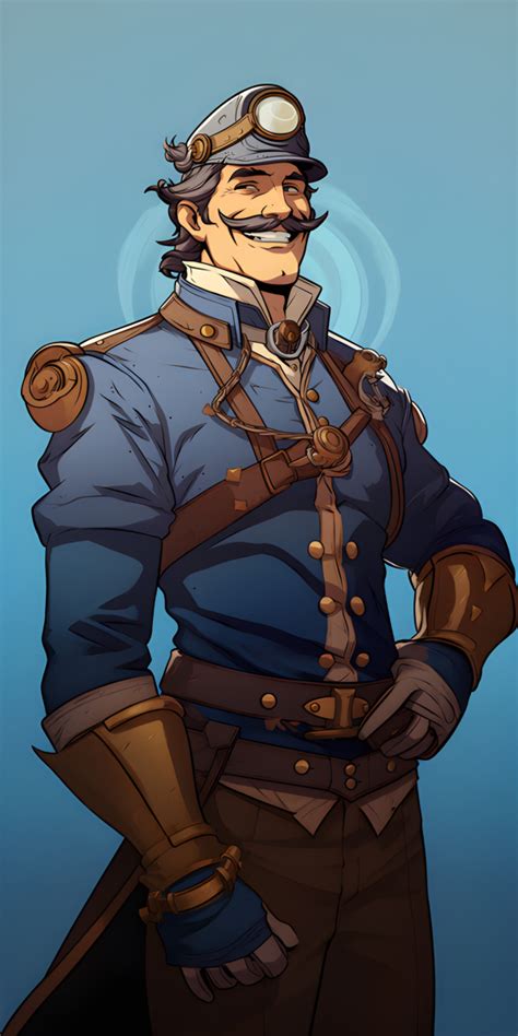 Steampunk Adventurer In Anime Cell Shaded Style Impossible Images