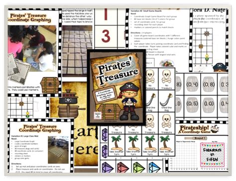 Fabulous In Fifth Pirates Treasure Coordinate Graphing Lesson And
