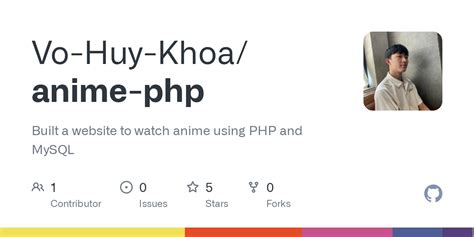Github Vo Huy Khoaanime Php Built A Website To Watch Anime Using
