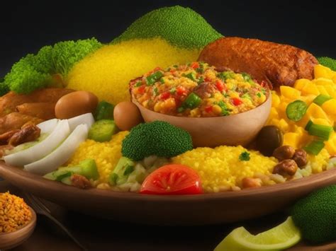 Premium Ai Image Brazilizn Food Desh Items