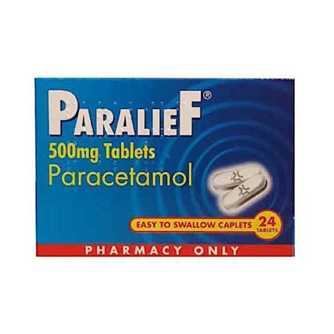 Paralief Paracetamol Effervescent Tablets 500mg 24 Pack Pure Pharmacy