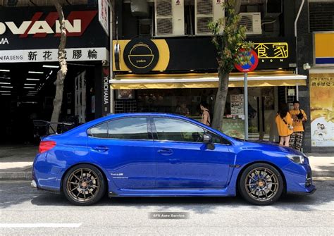 Subaru Wrx Sti Va Blue Advan Rz F2