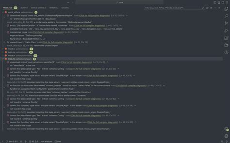 getting rust analyzer error while running a substrate based chain