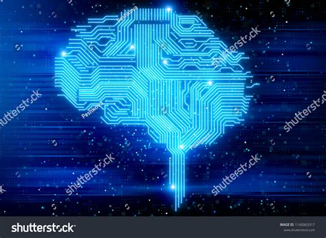 Technology Data Light Artifical Intelligence Over 37 Royalty Free