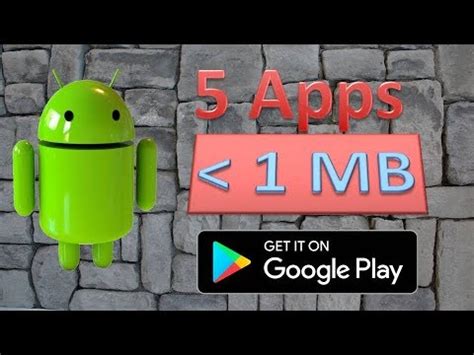 Top 5 Best And Useful Android Apps Under 1MB In 2018 YouTube