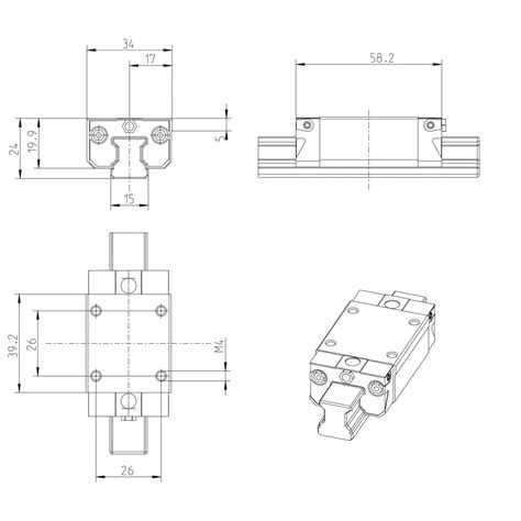 KULVAGN CS KWD-015-SNS-C1-N-1 | Vagnar - Linjärteknik