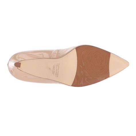 Taryn Rose Nude Gabriela Patent Leather Heels Gem