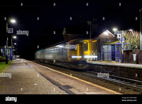 Northern Rail Class 156 Dmu Train Departing The Small 2 Platform Chapel