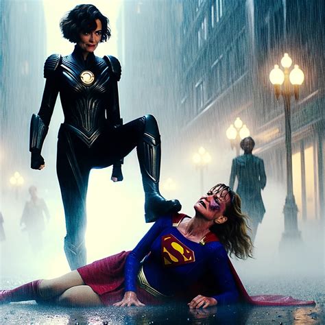 Ursa Stands Over Supergirl By Wbatson99 On Deviantart