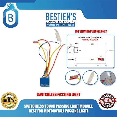 Switchless Touch Passing Light Module Best For Motorcycle Passing