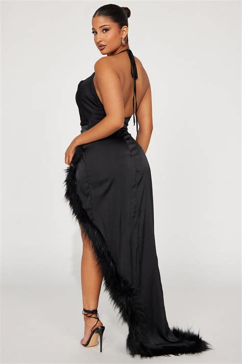 Lori Satin Maxi Dress Black Fashion Nova Dresses Fashion Nova