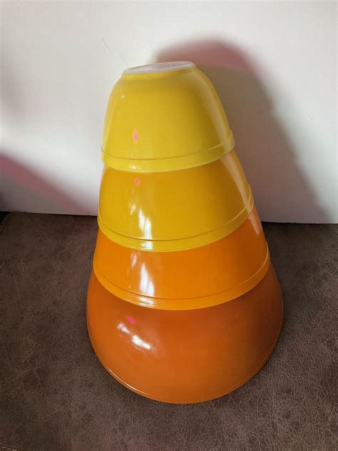 Vintage Pyrex Primary Color Mixing Bowls Set Of Antique Price Guide Details Page