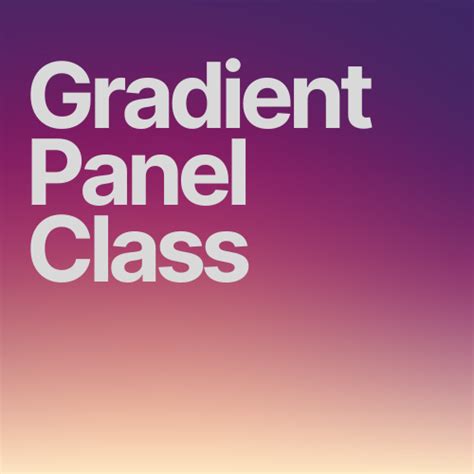 Gradient Panel Class For C Winforms Visual Studio Marketplace