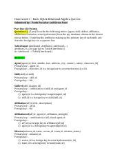 HW 1 CS 486 586 Online Spring 2022 Pdf Homework 1 Basic SQL