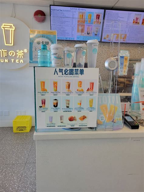 Menu At Suntea 新作の茶 Hastings Cafe Burnaby
