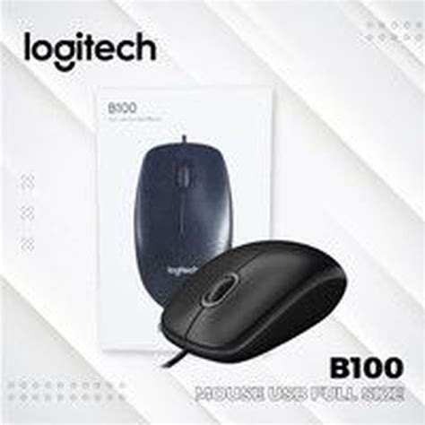 Mouse Logitech B100 Optical Wired Usb