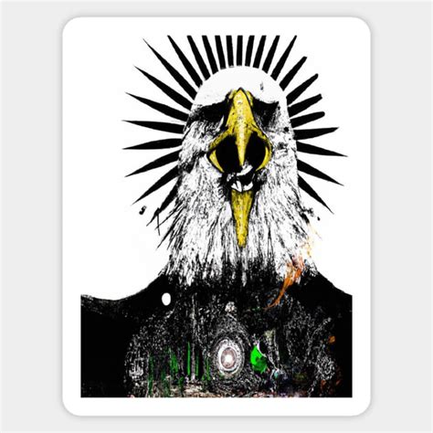 Crazy Eagle Eagle Sticker Teepublic