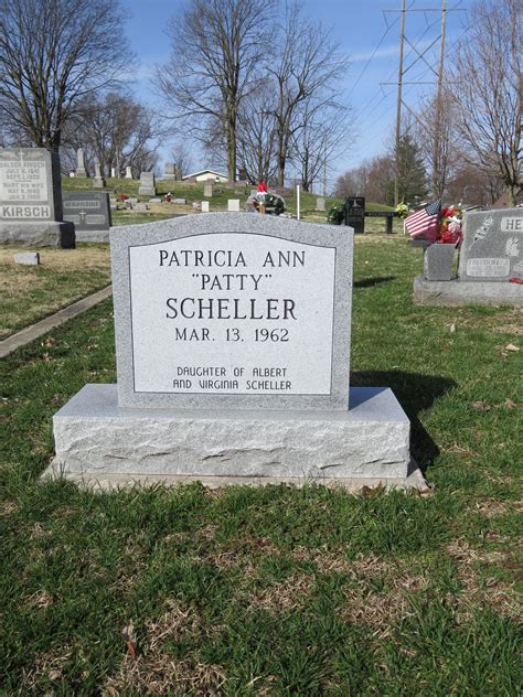 Patricia Ann “patty” Scheller 1962 Unknown Find A Grave Memorial