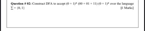 solved question 02 construct dfa to accept