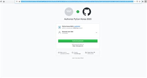 Github 로그인 불가능 Issue 33 pythonkr pyconkr 2020 GitHub