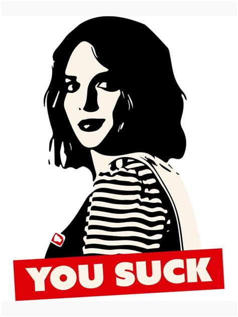 Black You Suck Robin Buckley Maya Hawke Stranger Things Art Print