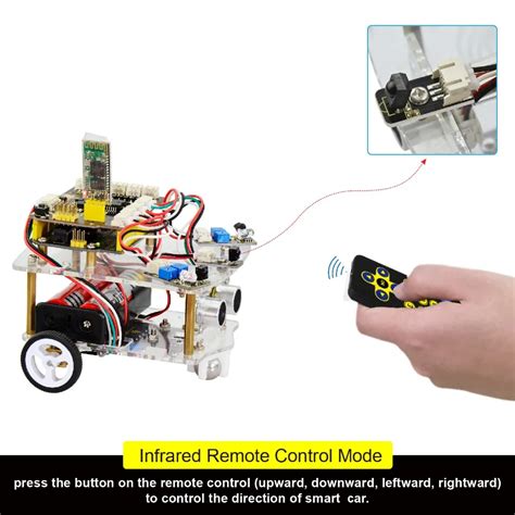 DIY Mini Bluetooth Robot Smart Car Kit For Arduino Robot Starter STEM Four Function Circuitmix