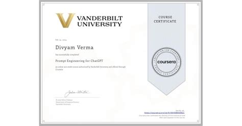 Divyam Verma On Linkedin Completion Certificate For Prompt Engineering
