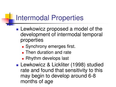 Ppt Intermodal Perception Powerpoint Presentation Free Download Id