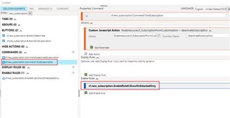 Show Ribbon Button Only On Selected Sub Grid Of The Same Entity Ribbon Workbench Dynamics