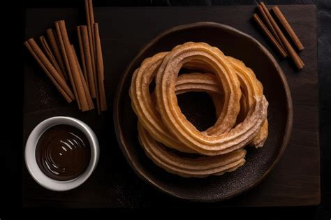Premium Photo Churro Sticks Churros Pastry Fried Spanish Dessert Churro Sticks Abstract