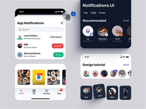 Notifications Ui Designs Themes Templates And Downloadable Graphic