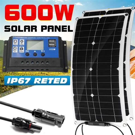 Panneaux solaires 60A Panneau solaire avec sortie USB étanche