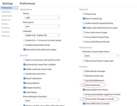 Javascript Chrome Debugger How To Turn Off Consolelog Message