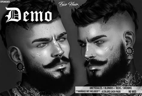 Second Life Marketplace Speakeasy Fuse Hair Demo