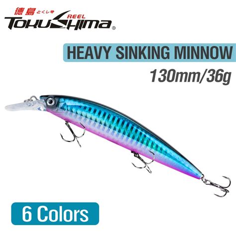 13cm36g 1pcs Sinking Minnow Lure 3d Eyes Fishing Lure Buzz Bait Lure 6