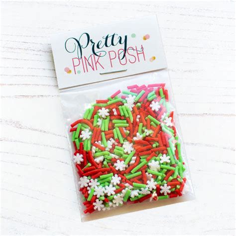 Pretty Pink Posh Clay Confetti Holiday Cheer Doodlebugs
