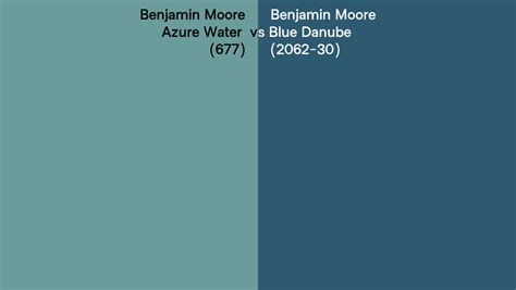 Benjamin Moore Azure Water Vs Blue Danube Side By Side Comparison