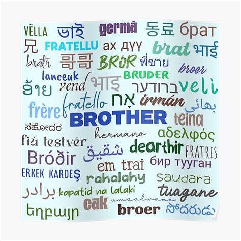 Brother In Different Languages Brother In Multiple Languages
