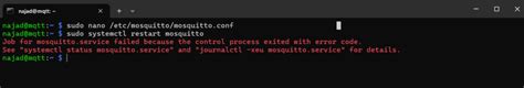 Mosquitto Mqtt Broker Does Not Restart After Altering The Config File