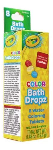 Pastilhas De Colorir Bath Dropz Banho 8 Cores Parcelamento Sem Juros