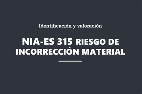 Nia Es 315 Revisada Cdd