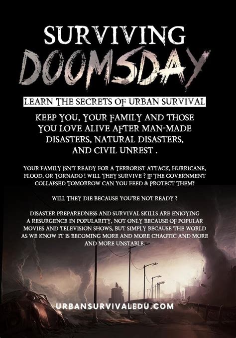 Surviving Doomsday Learn The Secrets Of Urban Survival Movies And Tv