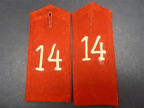 Two Individual Epaulettes Infantry Regiment Graf Schwerin 3rd