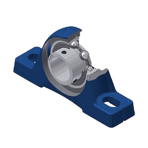 SNR USPE212N Metric Cast Iron Two Bolt Pillow Plummer Block Housing