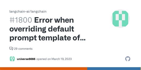 Error When Overriding Default Prompt Template Of Conversationchain