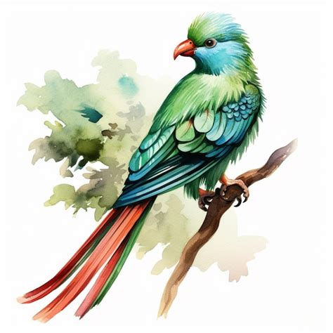 Premium Photo There Is A Colorful Bird Sitting On A Branch Of A Tree