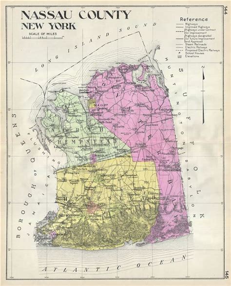 Nassau County New York Map Amargo Marquita