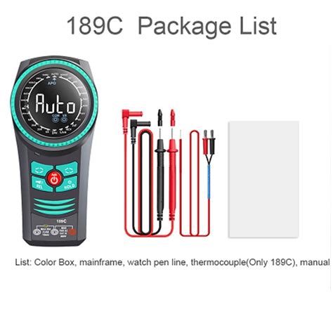 Rotary Dial Multimeter 6000 Count Ncv Live Wire Led And Temperature