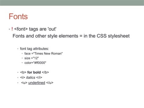 Lecture 2 HTML Basics PPT