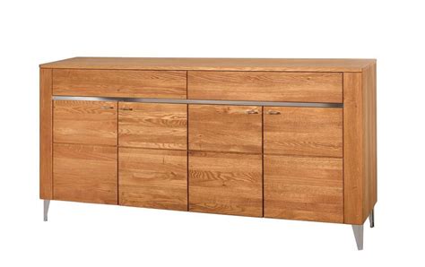 Stylefy Kommode Laura I Massivholz Honig Eiche Sideboard Schrank